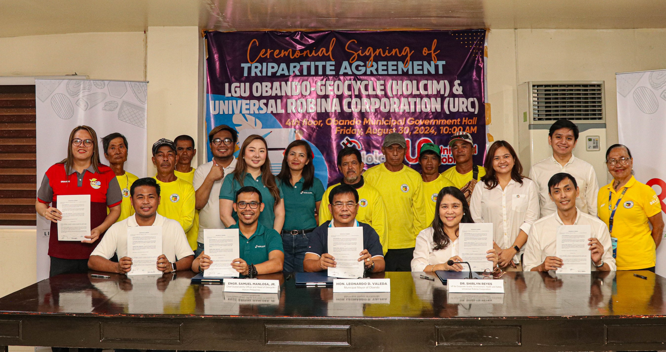 URC, Holcim team up with Obando town in waste management program